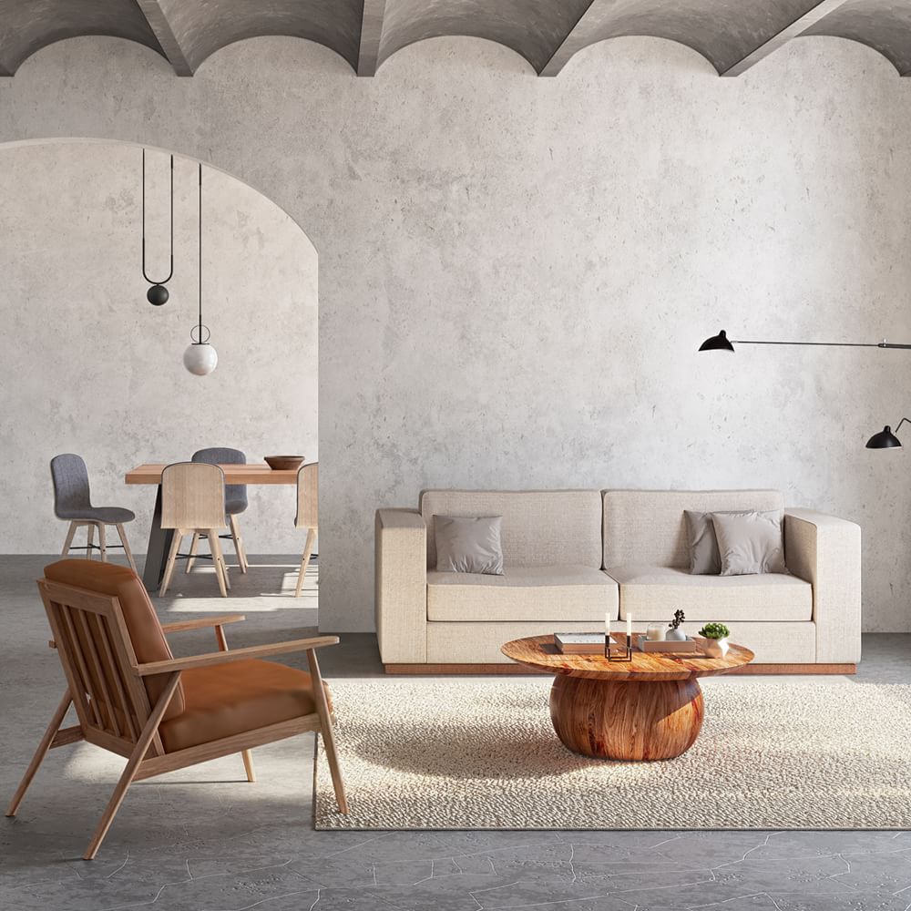 Spherical Base Coffee Table | West Elm