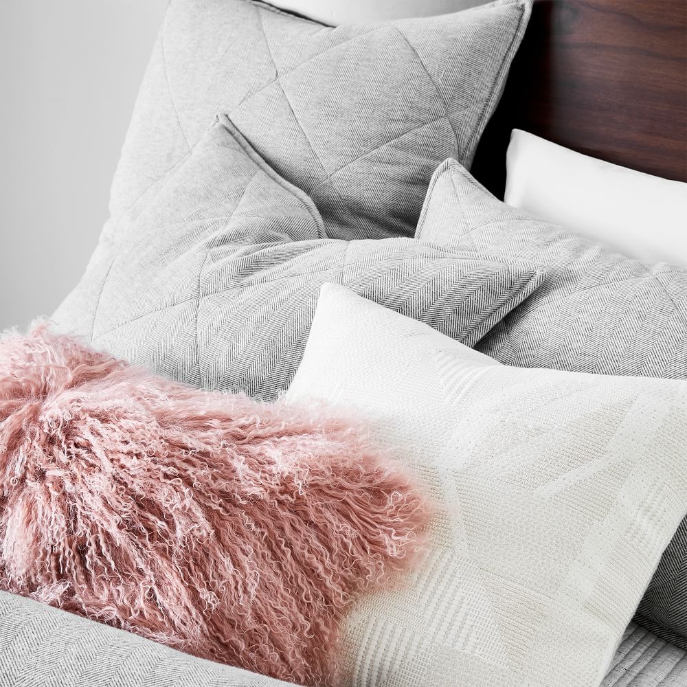 Mongolian Lamb Pillow Cover | West Elm