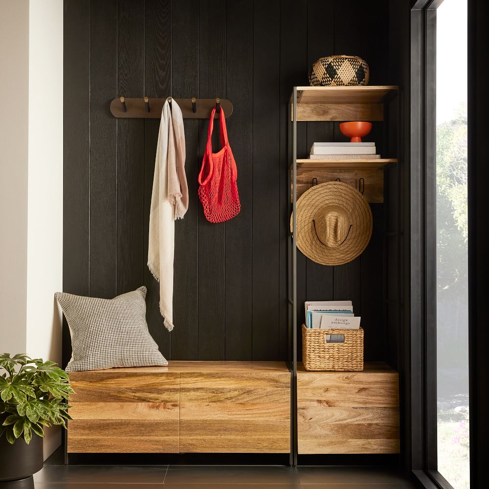 Industrial Storage Entryway Bench | West Elm