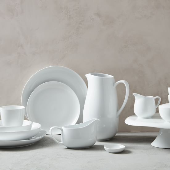 Organic Porcelain Dinner Plate Sets | West Elm