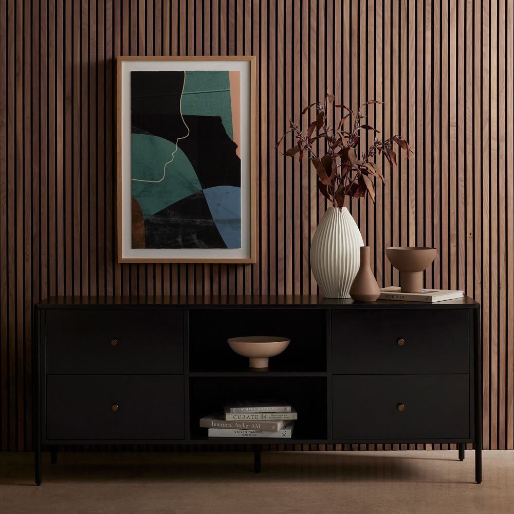 Bronzed Iron Media Console (70") | West Elm