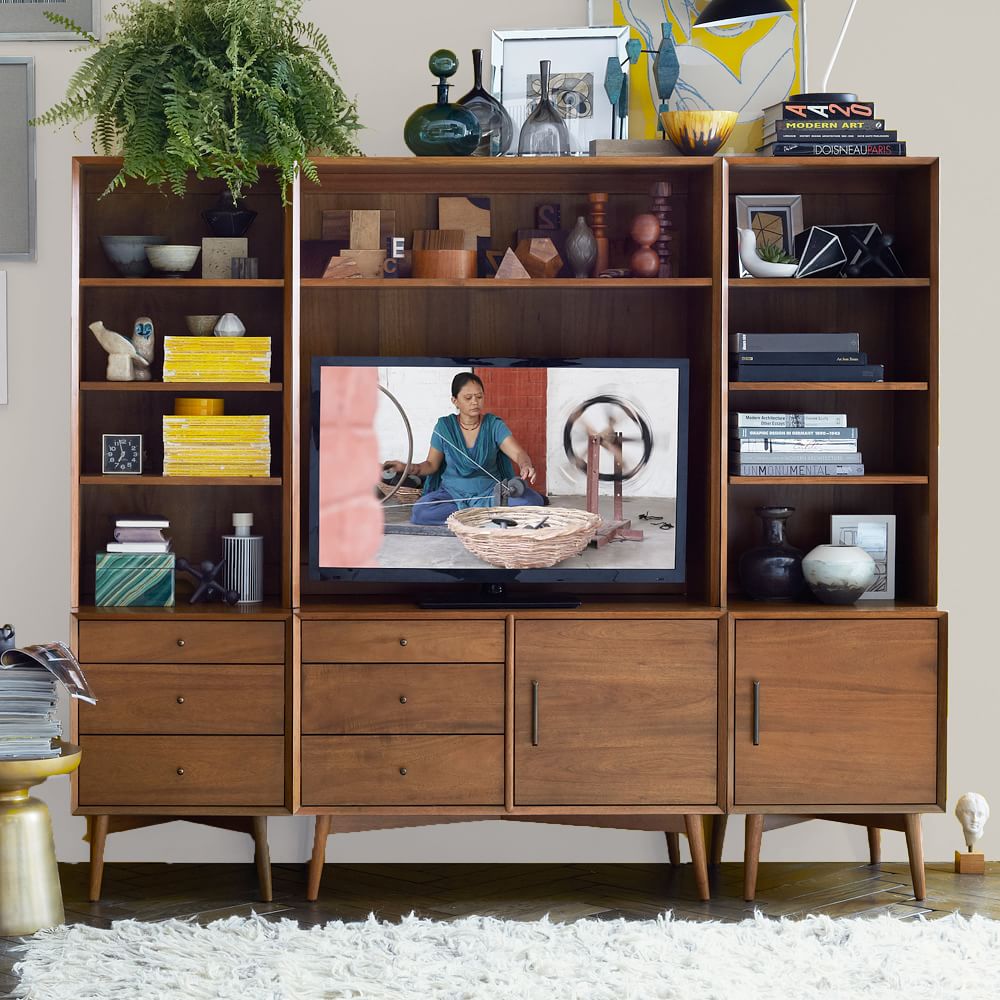 Build Your Own - Mid-Century Media - Acorn, Entertainment Center | West Elm