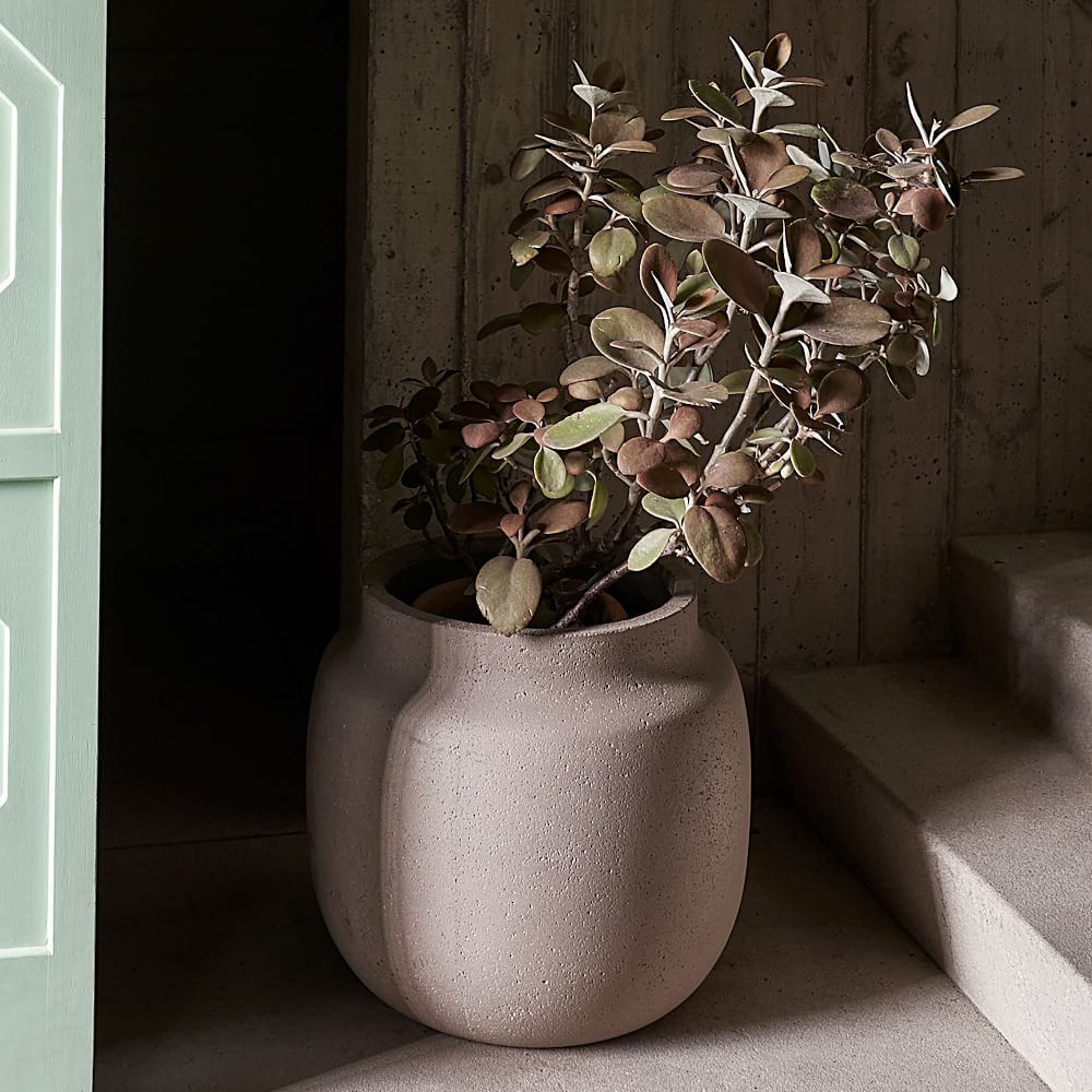 Ronan Ficonstone Indoor/Outdoor Planters | West Elm