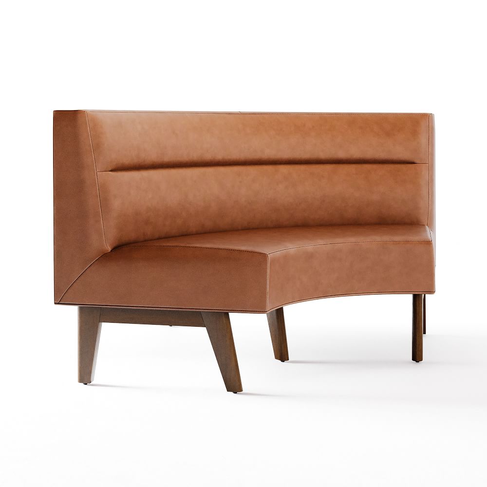 Novak Vegan Leather Banquette - Horizontal Tufting | West Elm