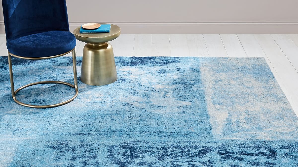 Distressed Rococo Wool Rug | West Elm