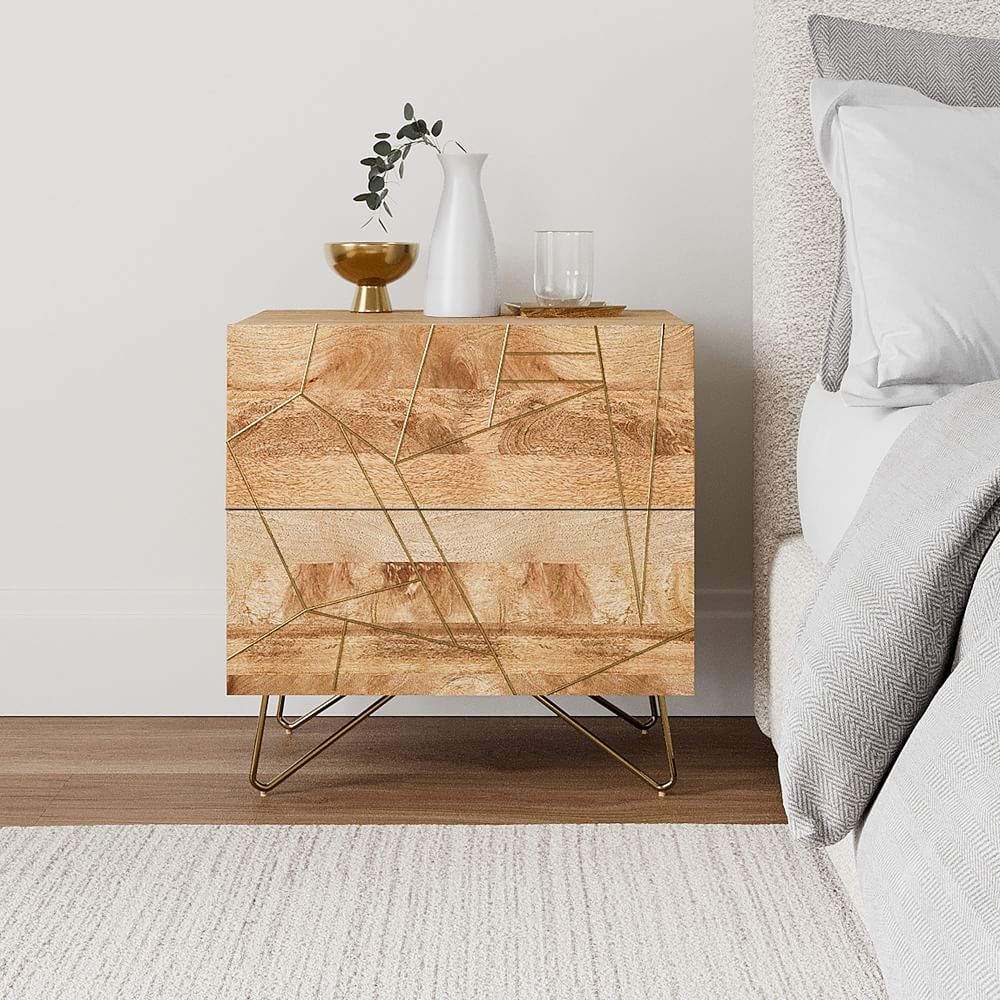 Roar & Rabbit™ Geo Inlay Nightstand (24") | West Elm
