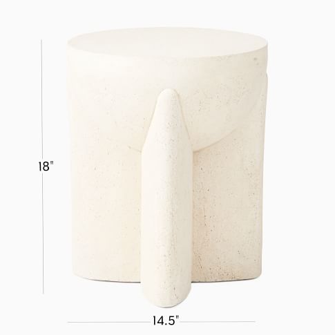 Monti Lava Stone Side Table (14.5") | West Elm