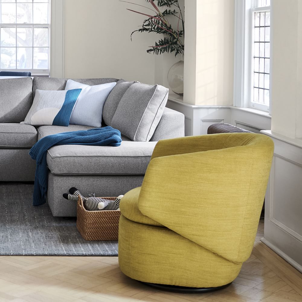 Crescent Swivel Chair | West Elm