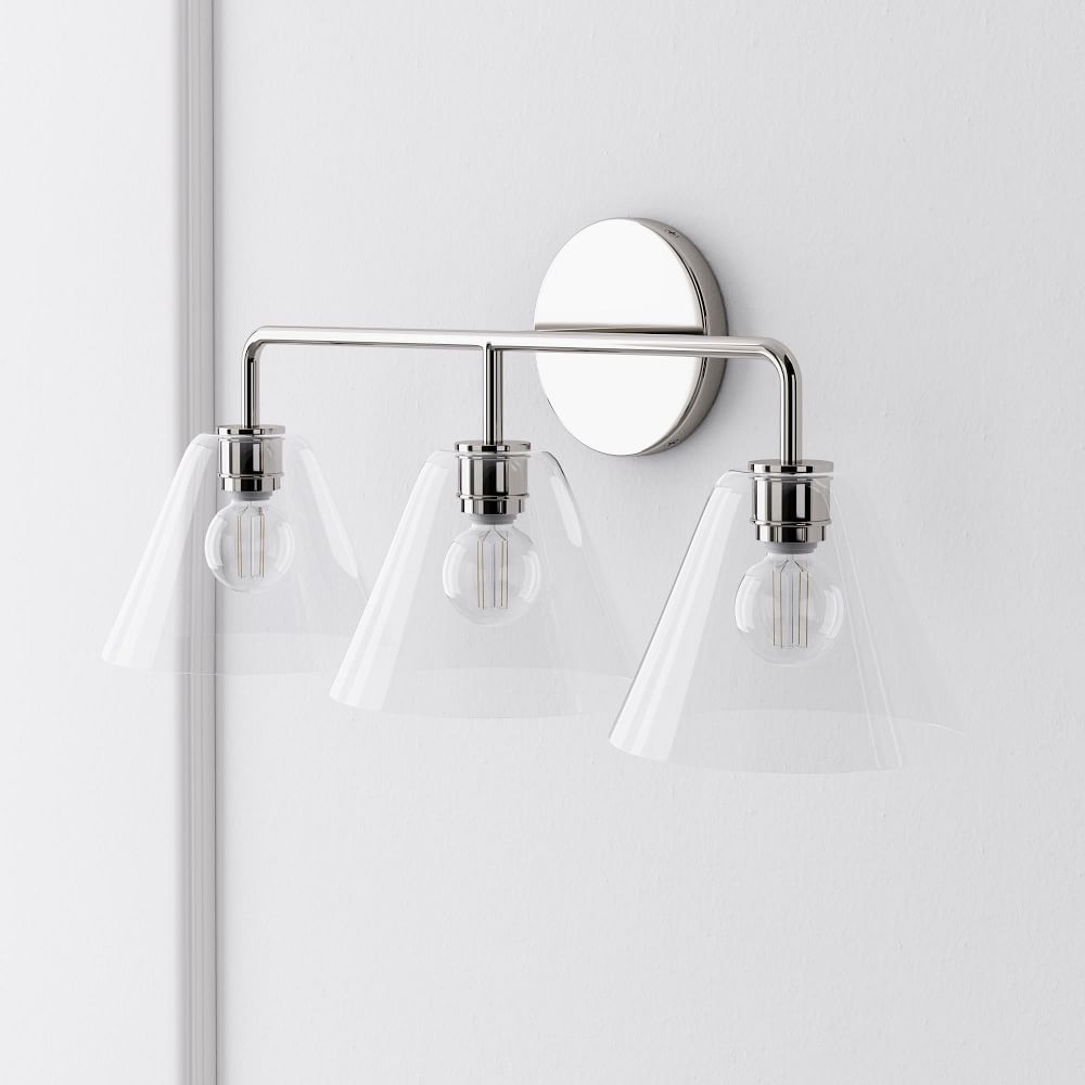 Sculptural 3-Light Cone Sconce | West Elm