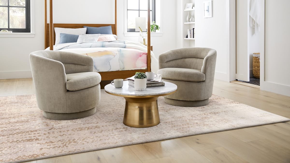 Distressed Foliage Rug | West Elm