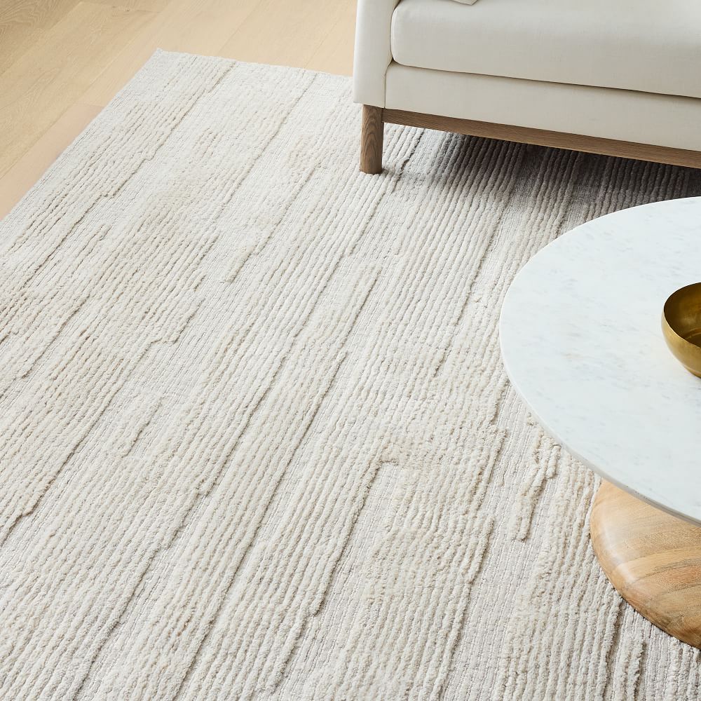 Staggered High-Low Easy Care Rug | West Elm