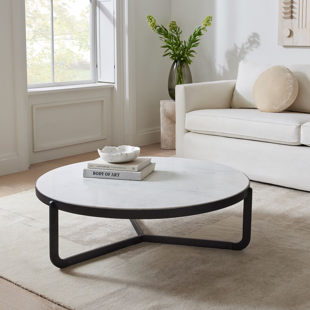 Mina Round Coffee Table (34"–40") | West Elm