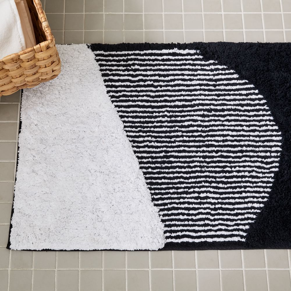 Organic Shadow Graphic Bath Mat | West Elm