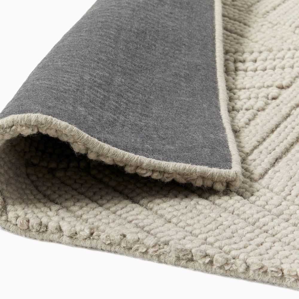 Textured Hexagon Rug | West Elm