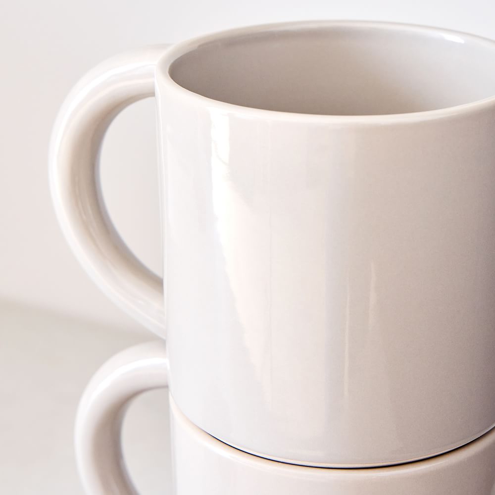 Straight-Sided Stoneware Mug Sets | West Elm