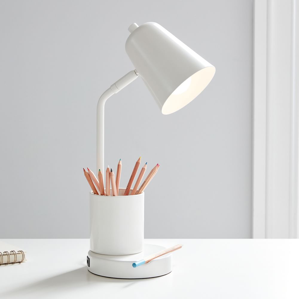 Modern Task Light w/Storage | West Elm