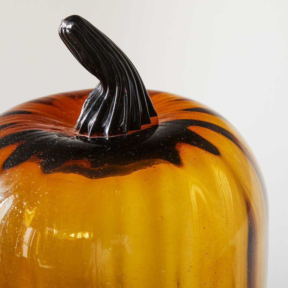 Glass Pumpkin Object | West Elm