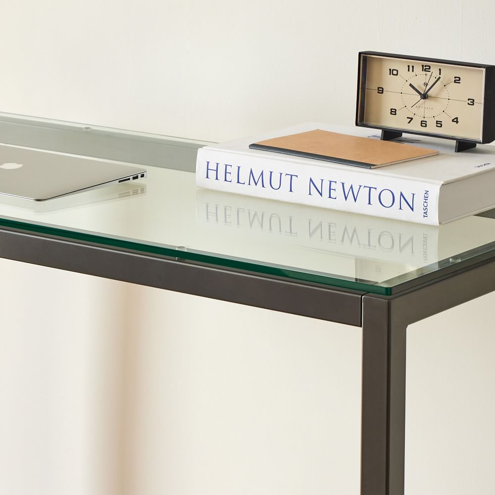 Frame Glass & Metal Desk | West Elm