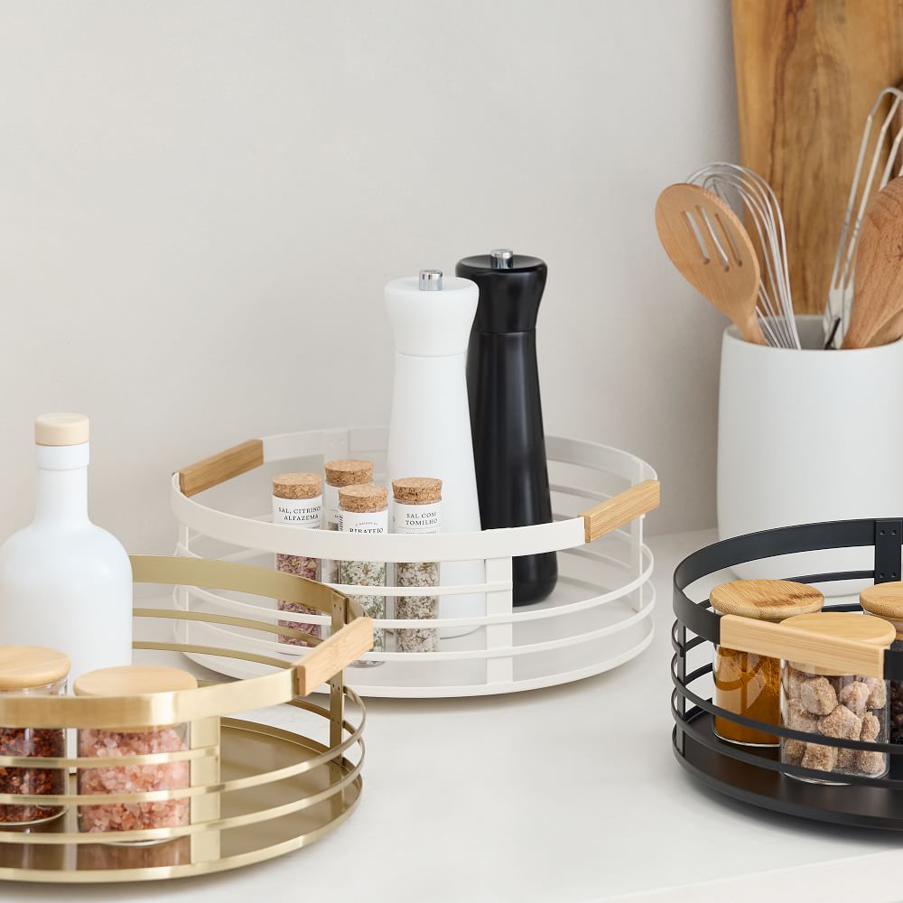 mDesign Metal Turntables | West Elm