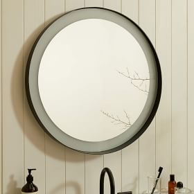 Curved Light Up Vanity Mirror - 28" | West Elm
