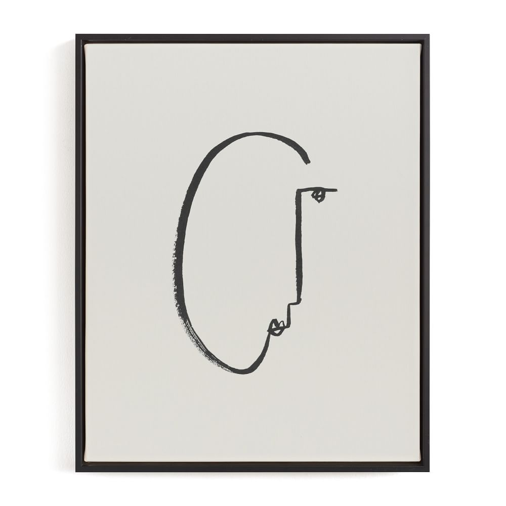 Face Study I Framed Wall Art by Minted for West Elm | West Elm