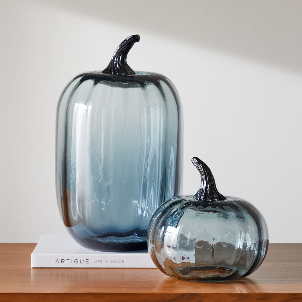 Glass Pumpkin Object | West Elm