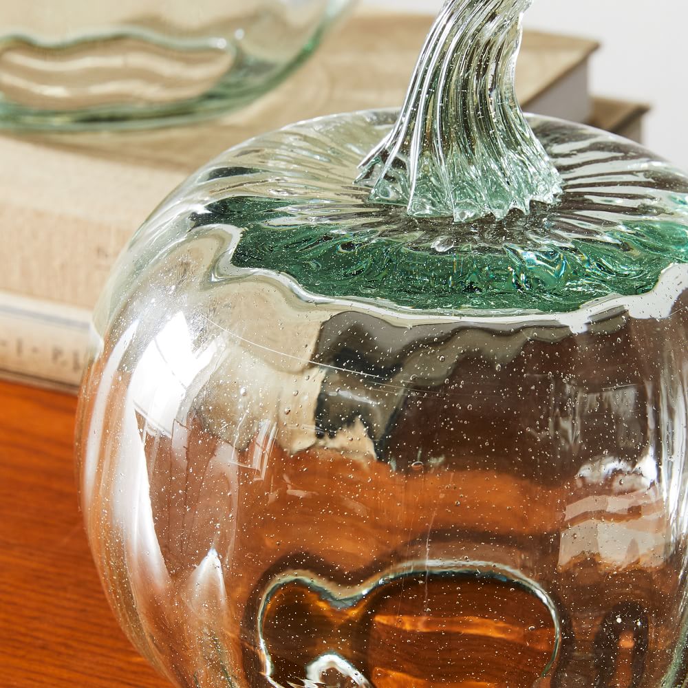 Glass Pumpkin Object | West Elm