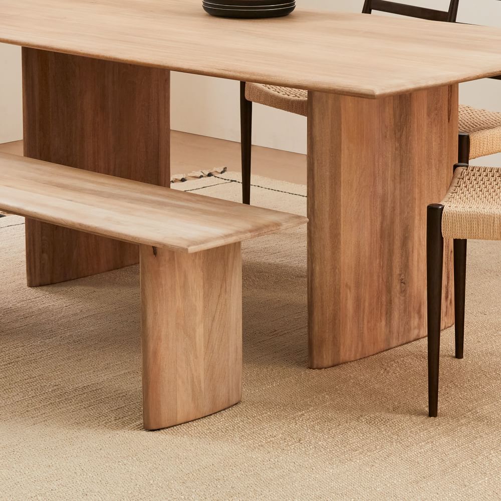 Anton Solid Wood Dining Bench (58"–106") | West Elm