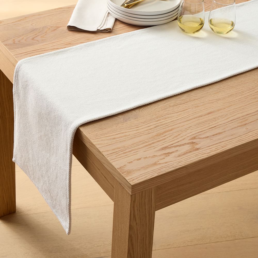 Textured Canvas Cotton Runner | West Elm