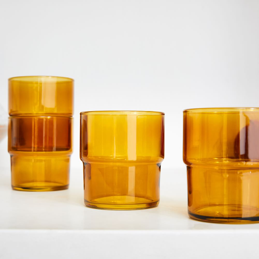 Essential Stacking Drinking Glasses | West Elm