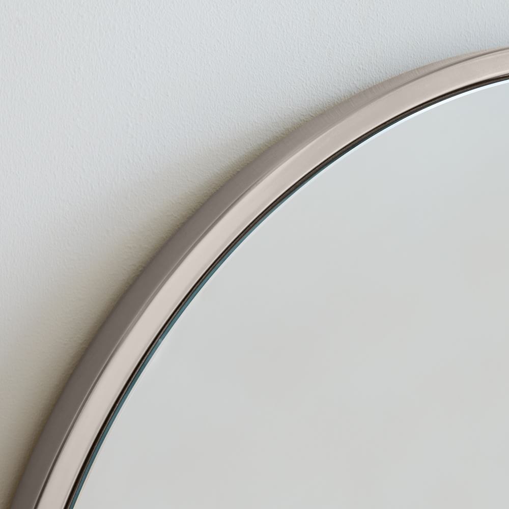 Metal Frame Round Mirror - 30" | West Elm