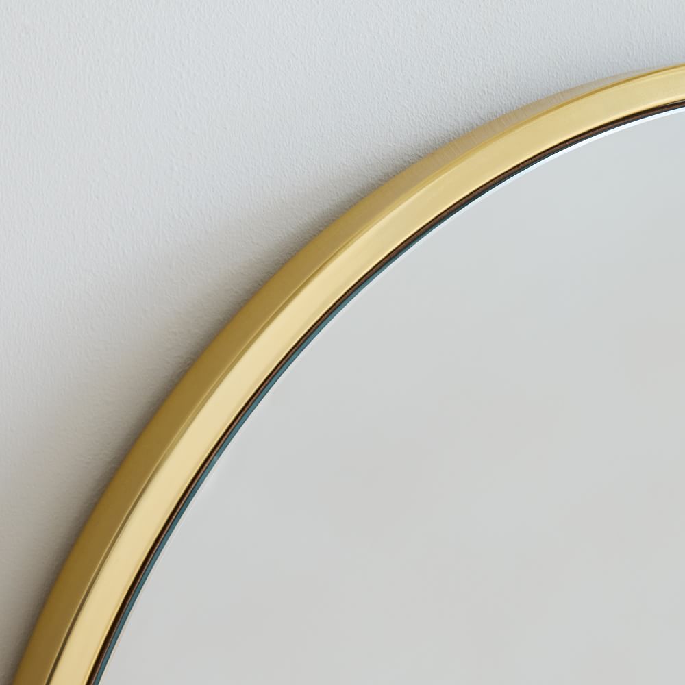 Metal Frame Round Mirror - 30" | West Elm