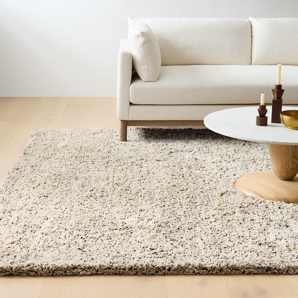 Soft Speckle Low-Shed Shag Rug | West Elm