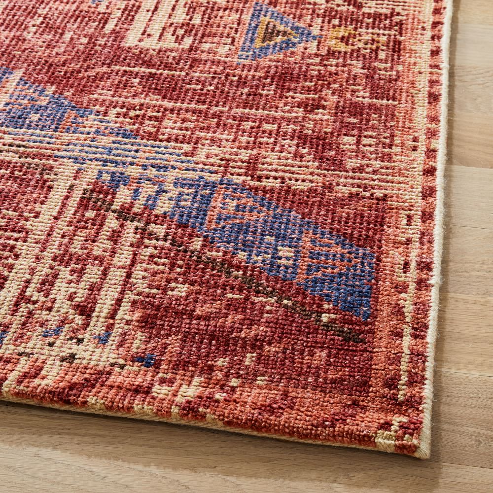 Hand-Knotted Triangle Motif Rug | West Elm