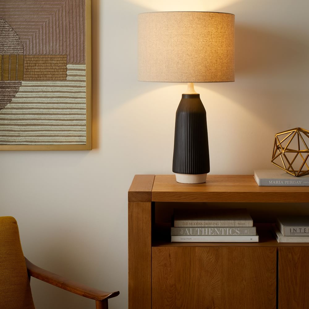 Roar & Rabbit™ Ripple Ceramic Table Lamp - Tall | West Elm