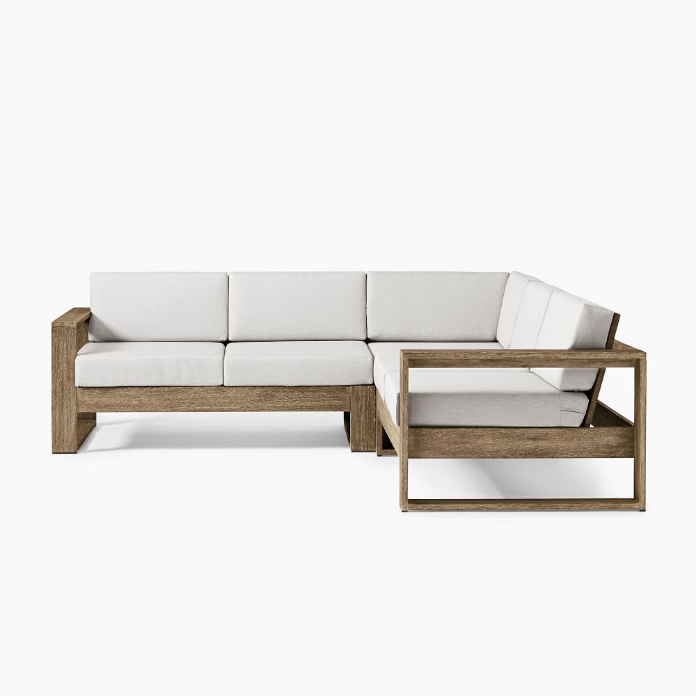 Portside Outdoor 3-Piece L-Shaped Sectional (97") | West Elm