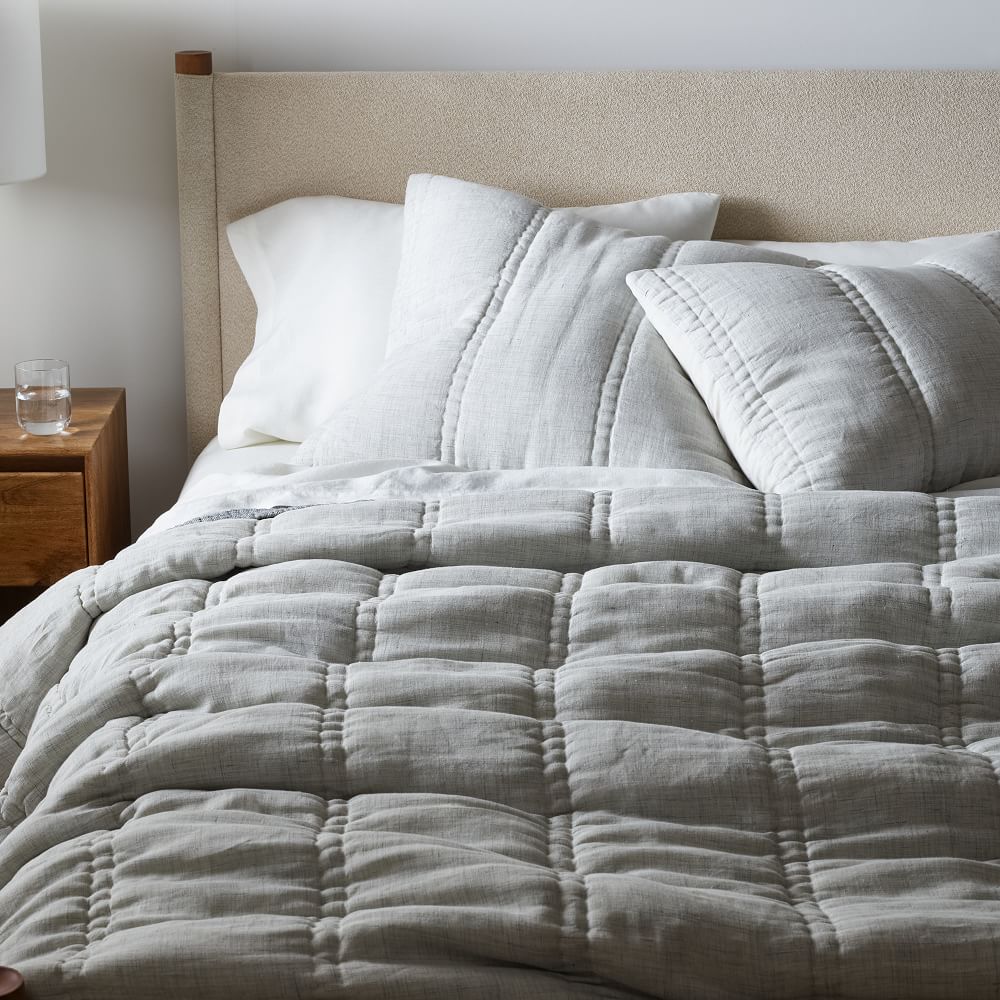 European Flax Linen Comforter & Shams | West Elm