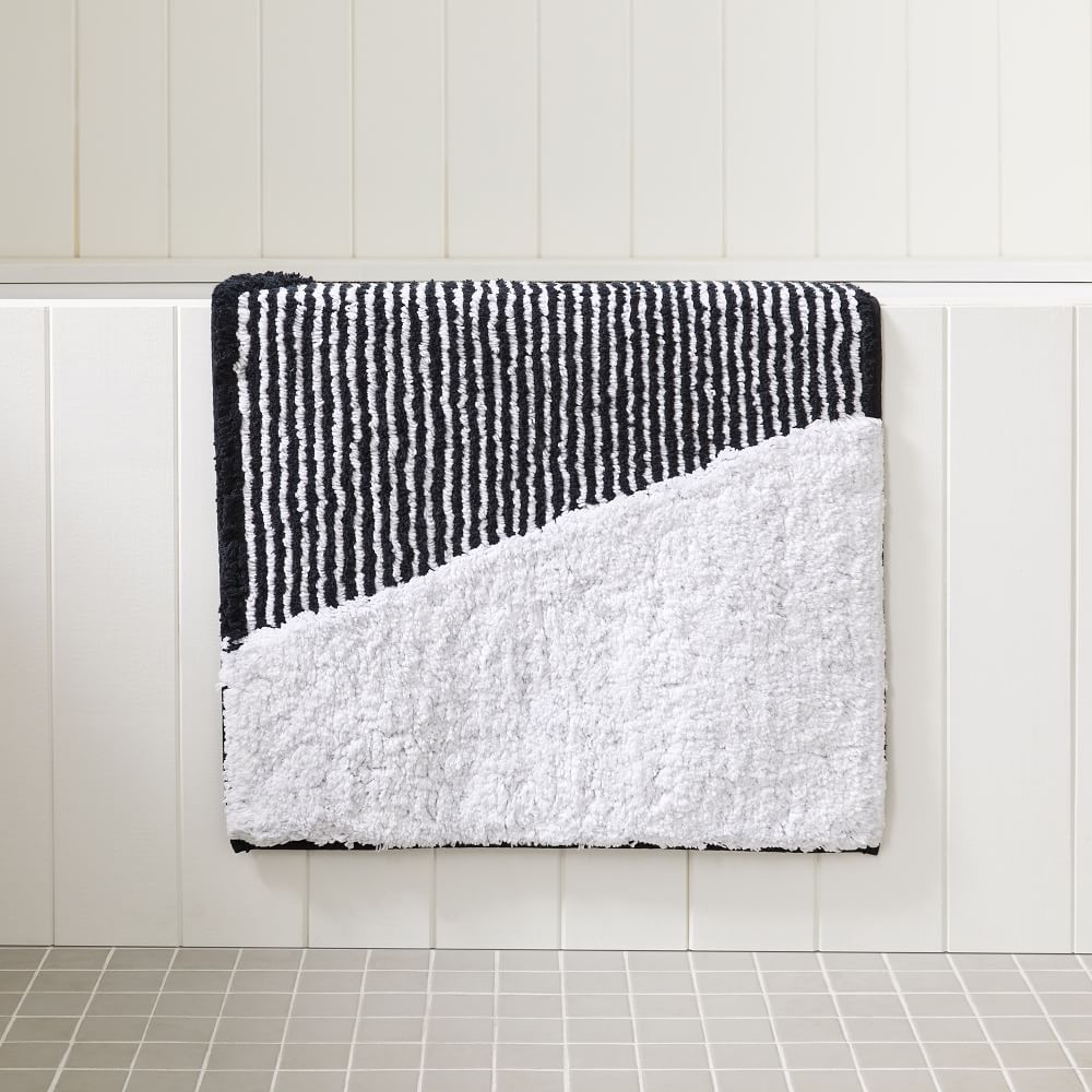 Organic Shadow Graphic Bath Mat | West Elm