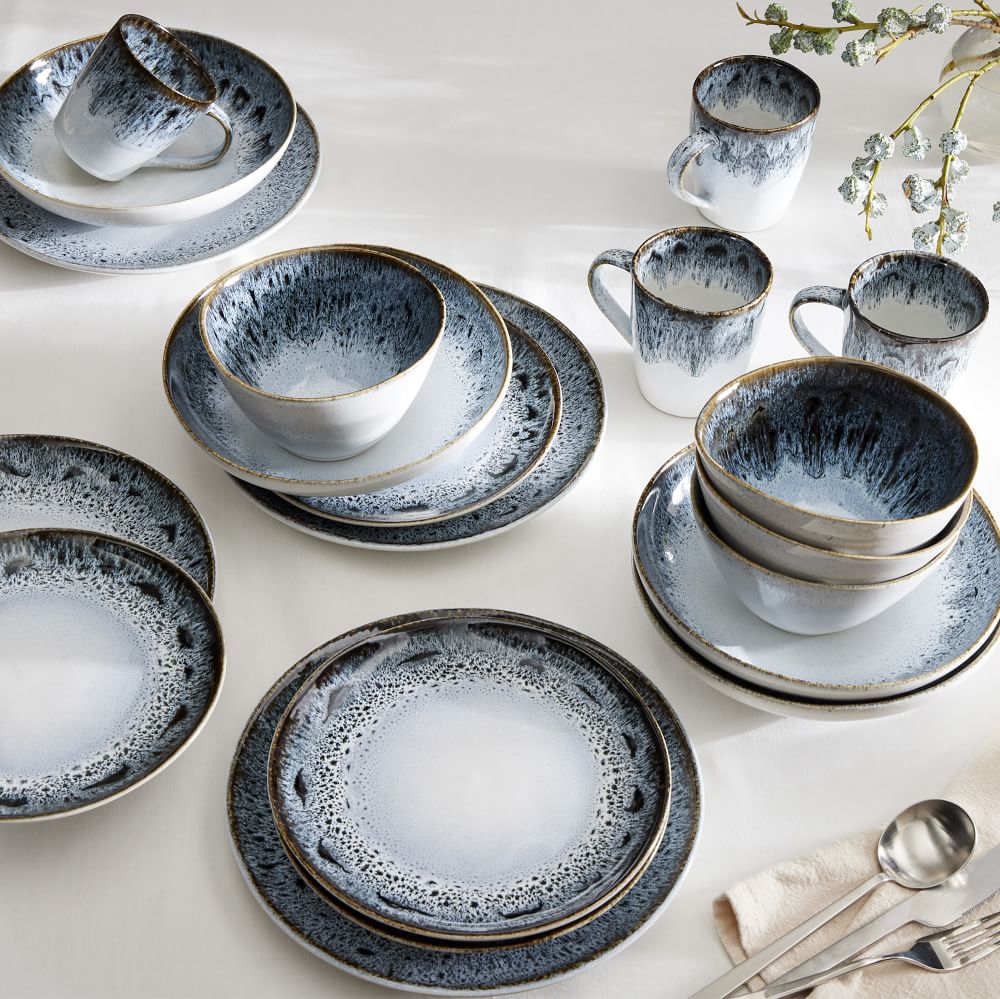Reactive Glaze Stoneware Dinnerware (Set of 20) | West Elm