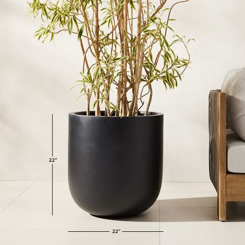 Radius Ficonstone Indoor/Outdoor Planters - Alabaster | West Elm