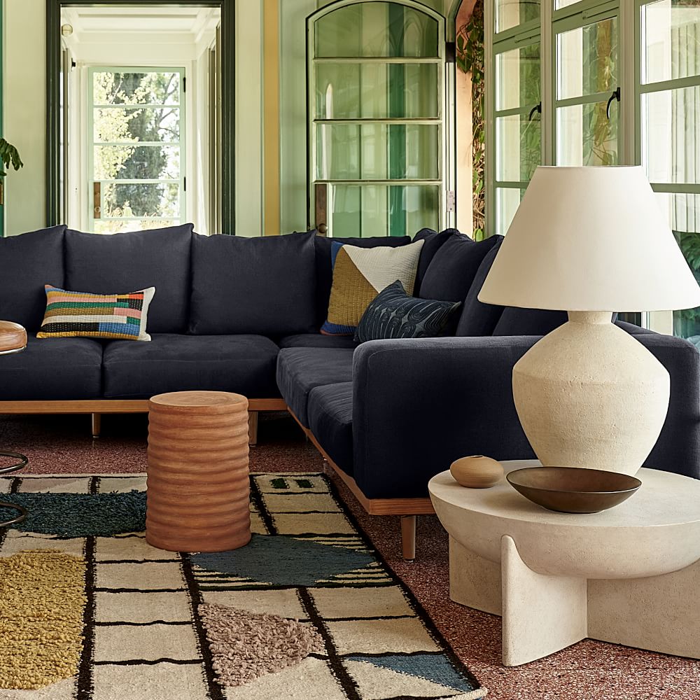 Monti Lava Stone Coffee Table (30") | West Elm