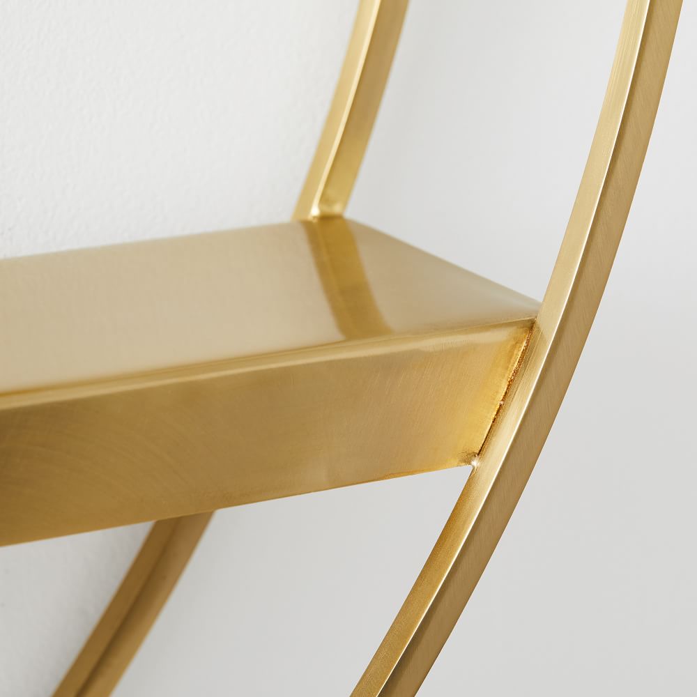 Deco Round Metal Wall Shelves (30") | West Elm