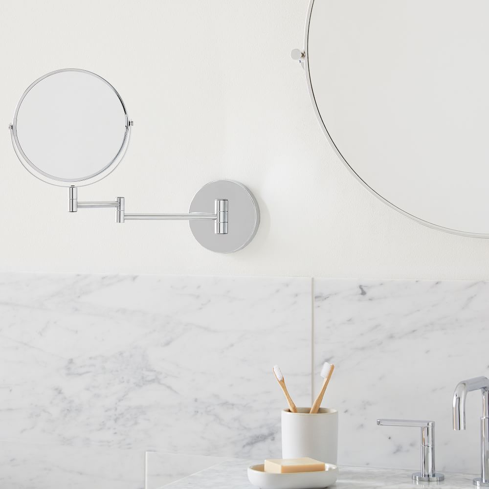 Modern Overhang Swivel Vanity Mirror | West Elm