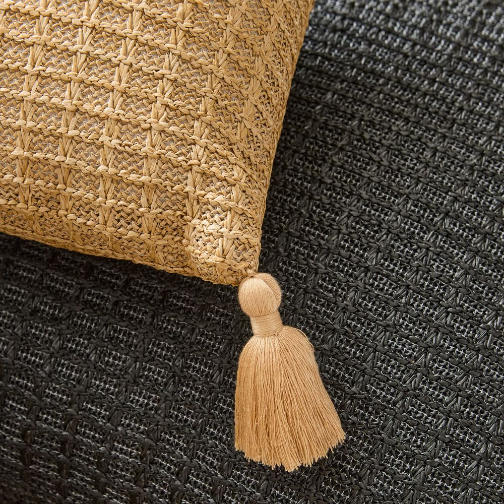 Faux Jute Indoor/Outdoor Pillow | West Elm
