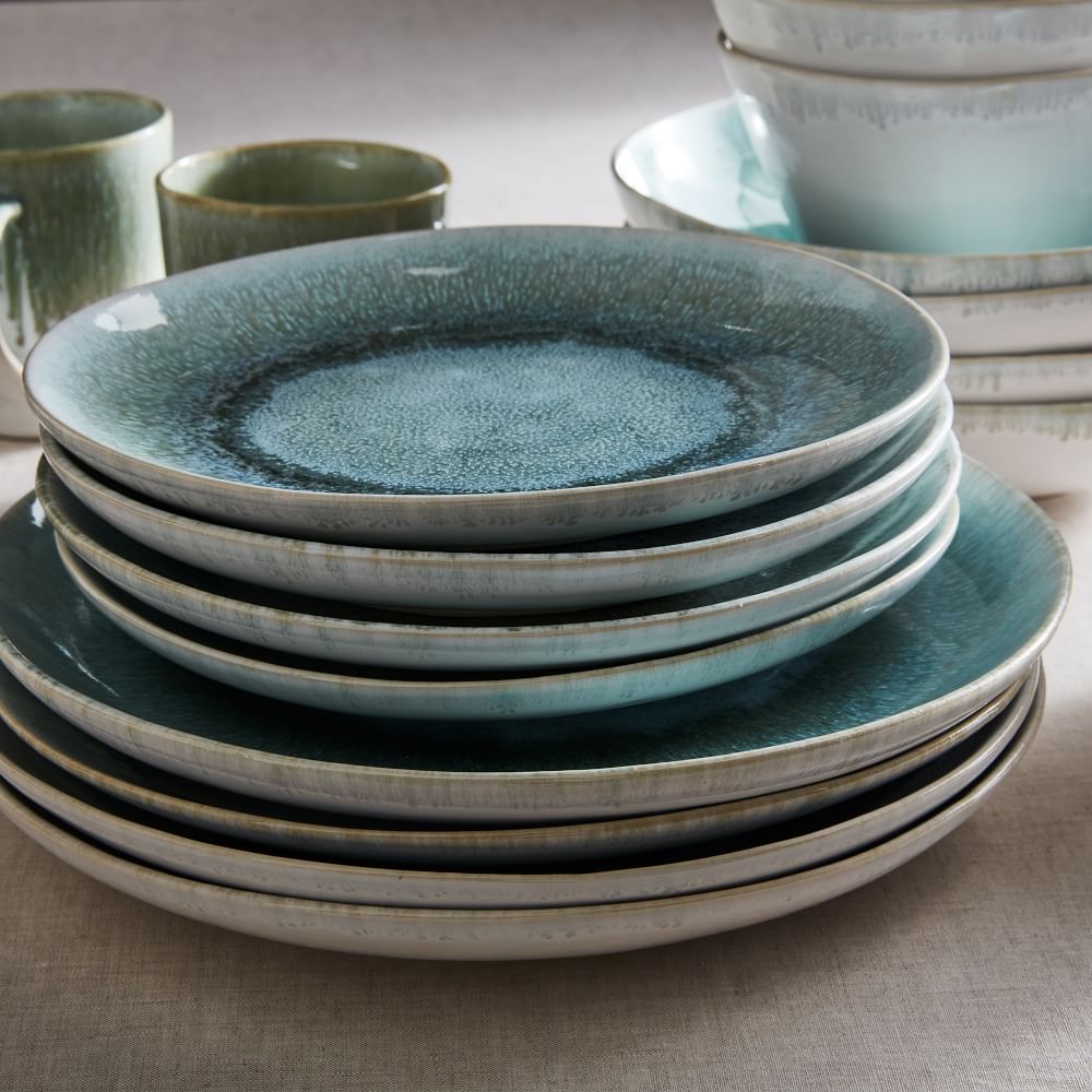 Reactive Glaze Stoneware Dinner Plate Sets | West Elm