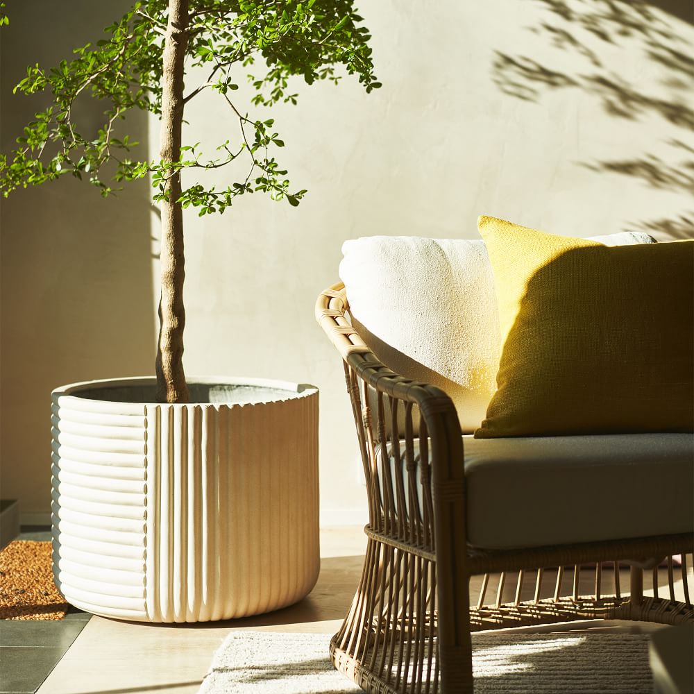 Cecilia Ficonstone Indoor/Outdoor Planters | West Elm
