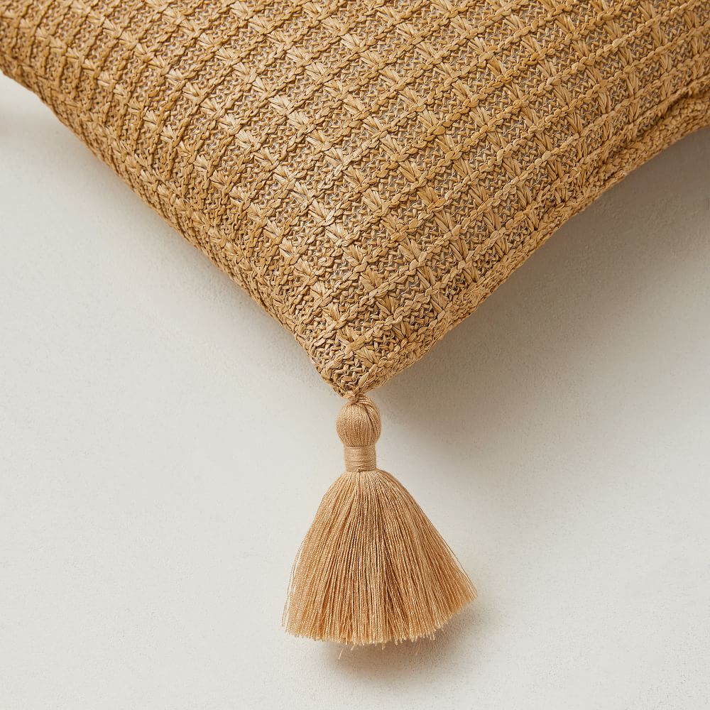 Faux Jute Indoor/Outdoor Pillow | West Elm