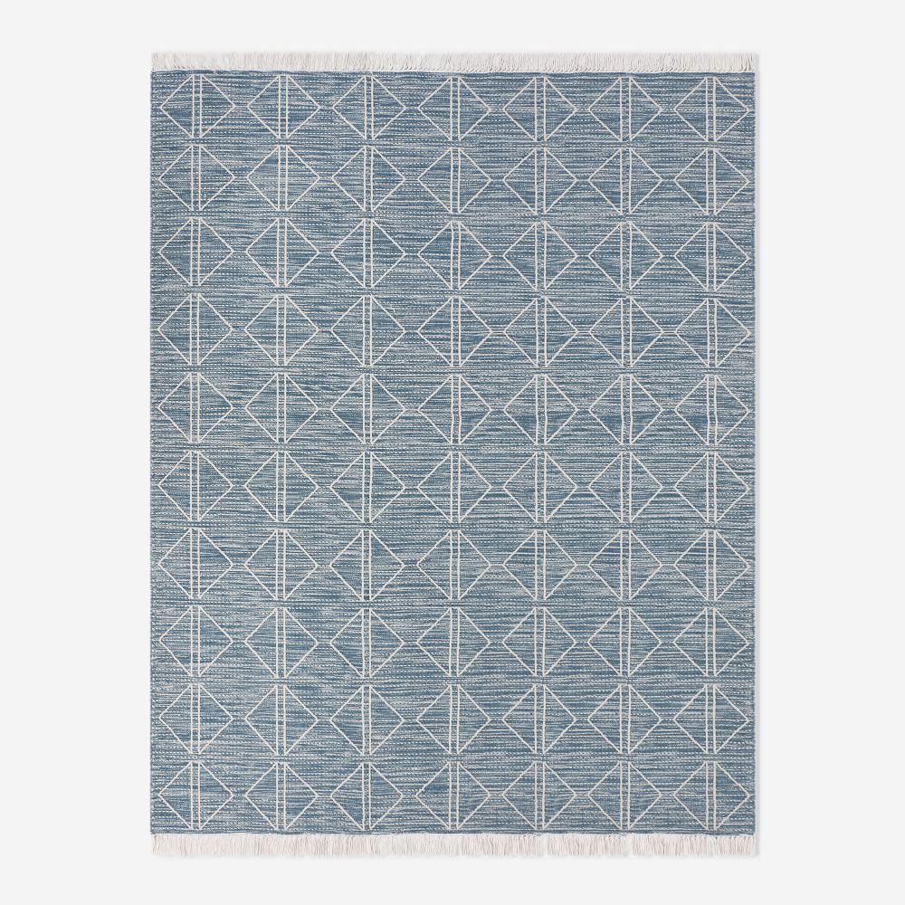 Reflected Diamonds Outdoor Rug | West Elm