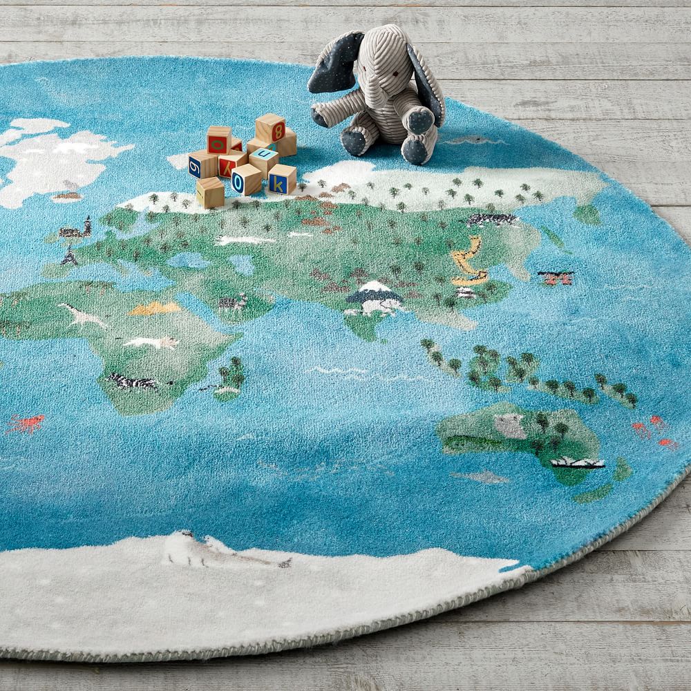 World Map Rug | West Elm