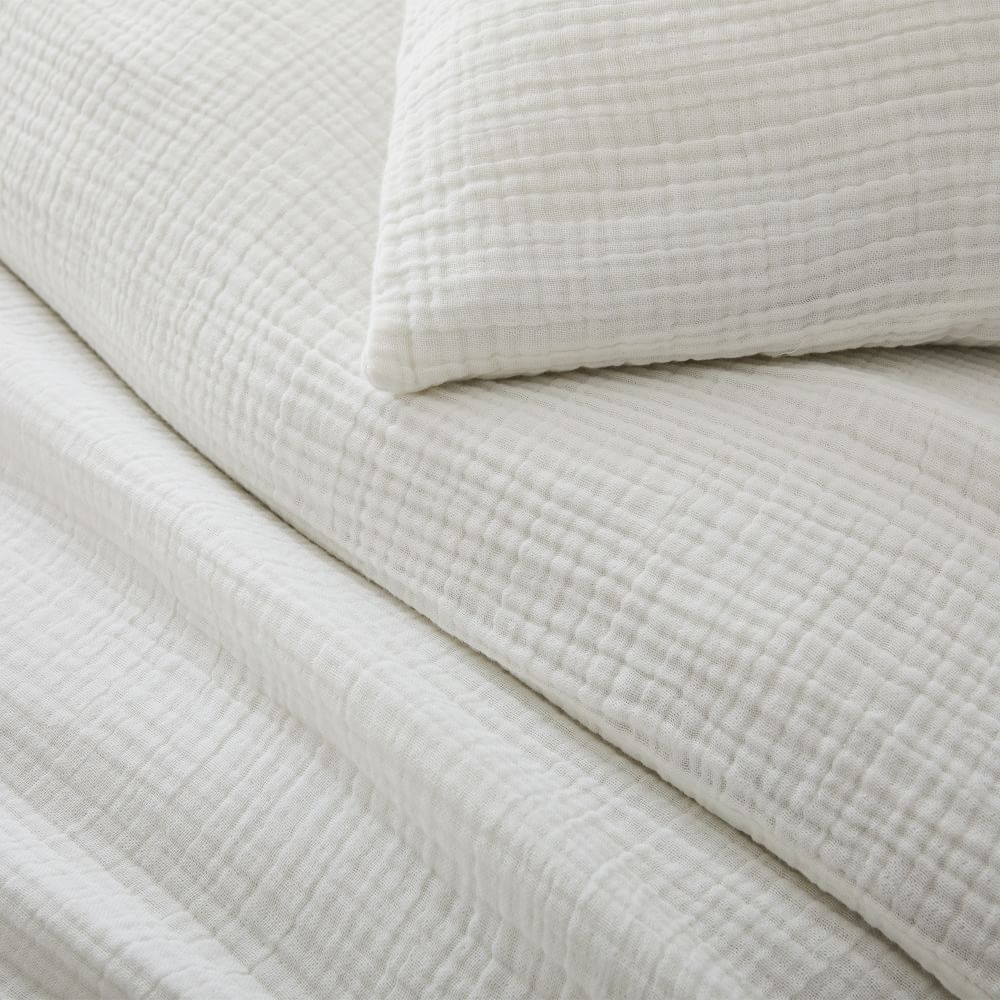 Dreamy Gauze Cotton Duvet Cover & Shams | West Elm